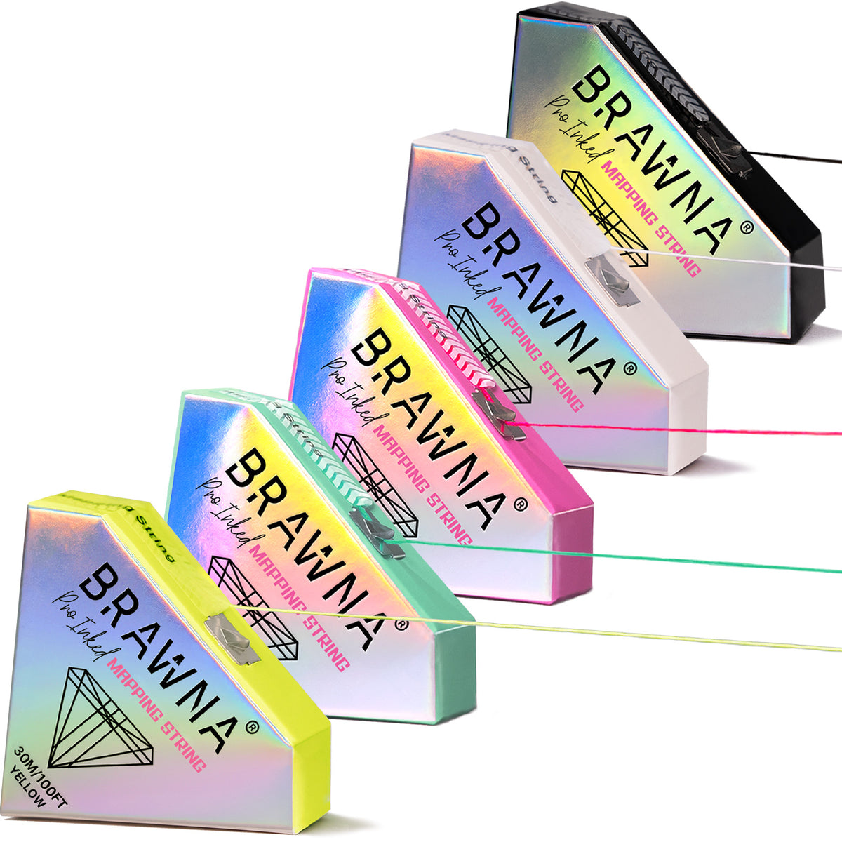 BRAWNA Mapping String for Brows and Lips Measuring - 5 Pack – Brawna Beauty