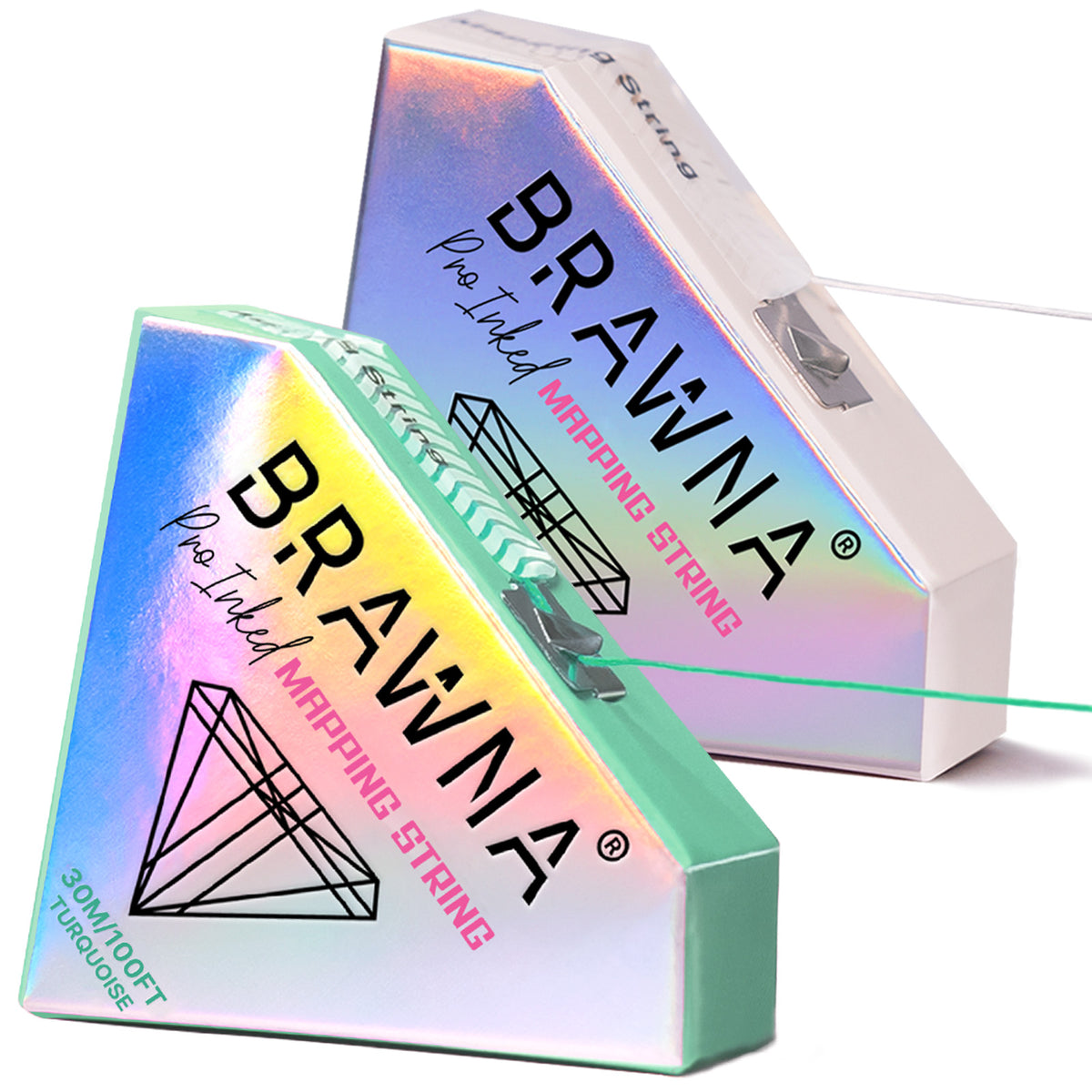 BRAWNA Mapping String for Brows and Lips Measuring - Turquoise and Whi ...